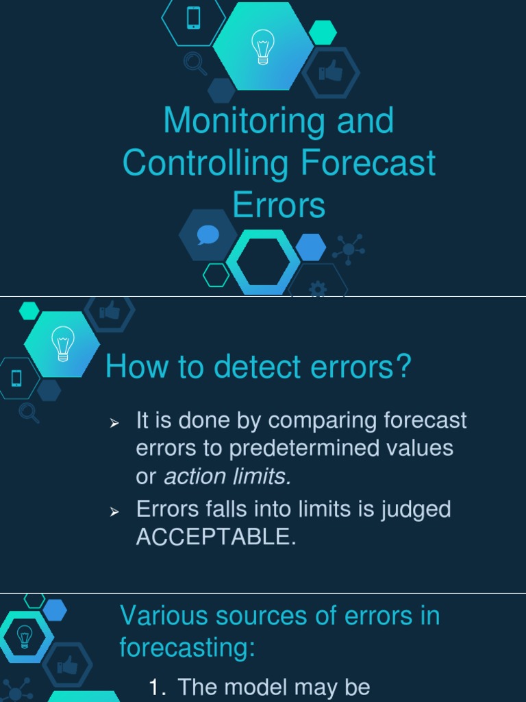Monitoring and Controlling Forecast Errors | PDF