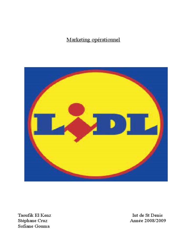 Lidl : Stratégies et Analyse Marketing | PDF | Distribution (Affaires ...