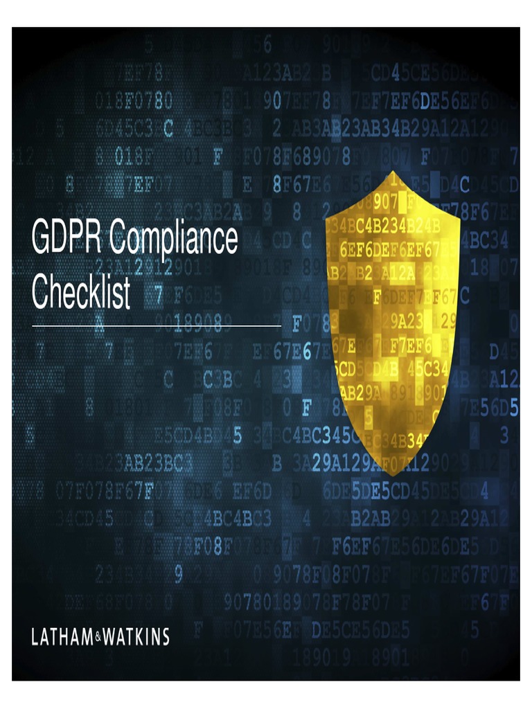 GDPR Compliance Checklist Overview | PDF | Privacy | Information Privacy
