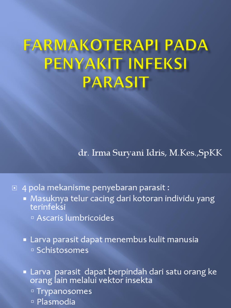 Farmakoterapi Pada Penyakit Infeksi Parasit | PDF
