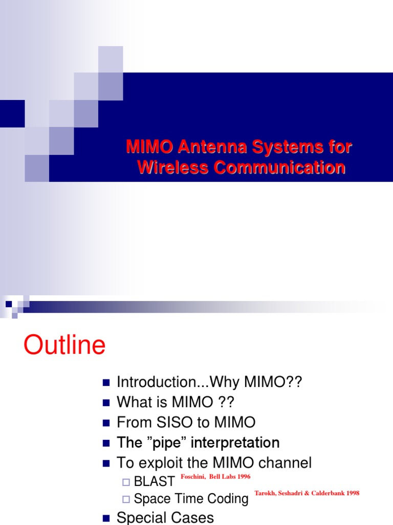 MIMO | PDF | Mimo | Radio