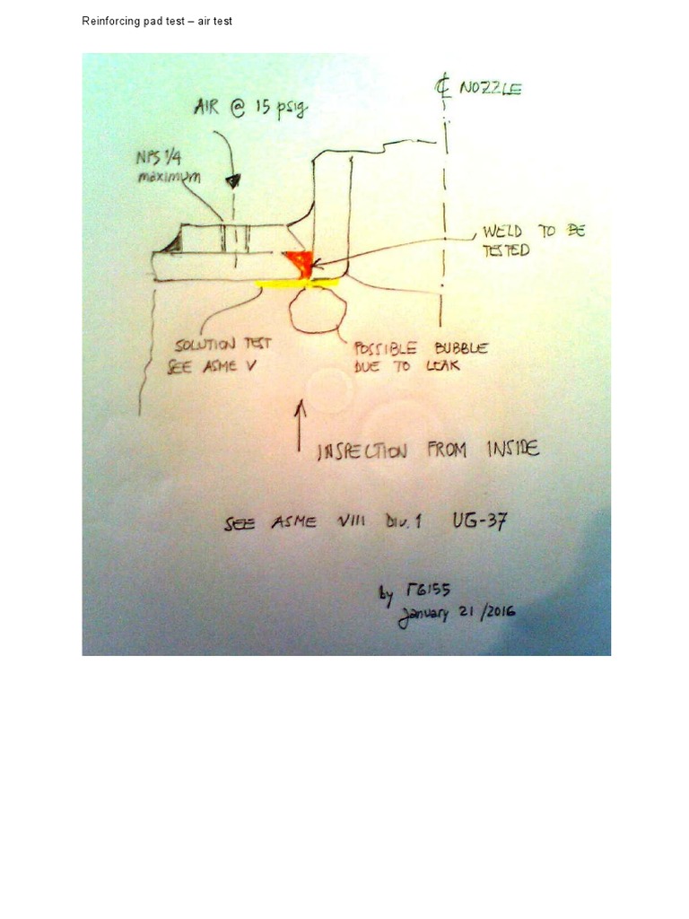 Reinforcing Pad Air Test Guide | PDF