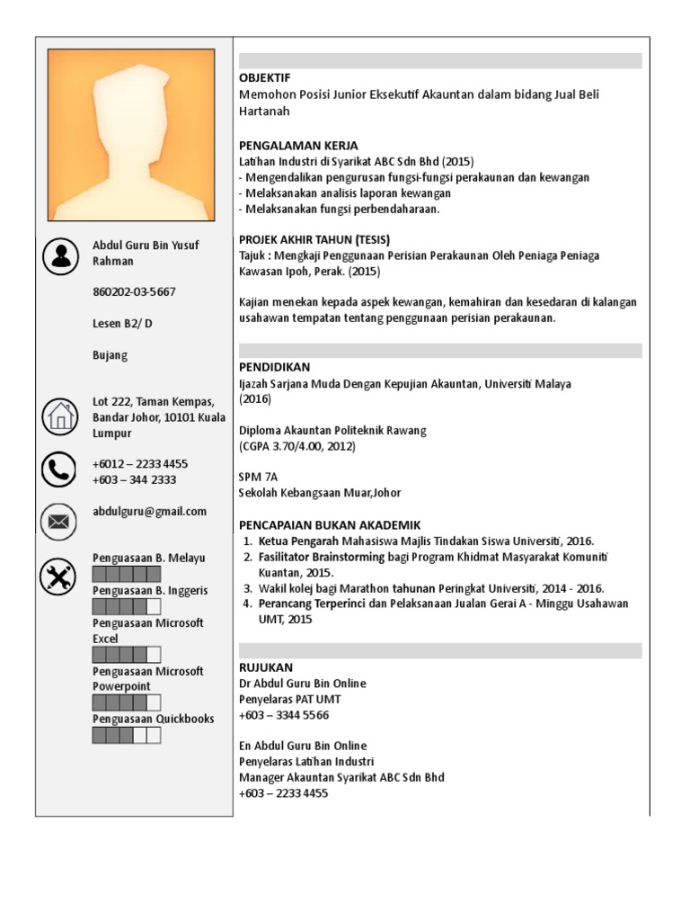Contoh Resume | PDF