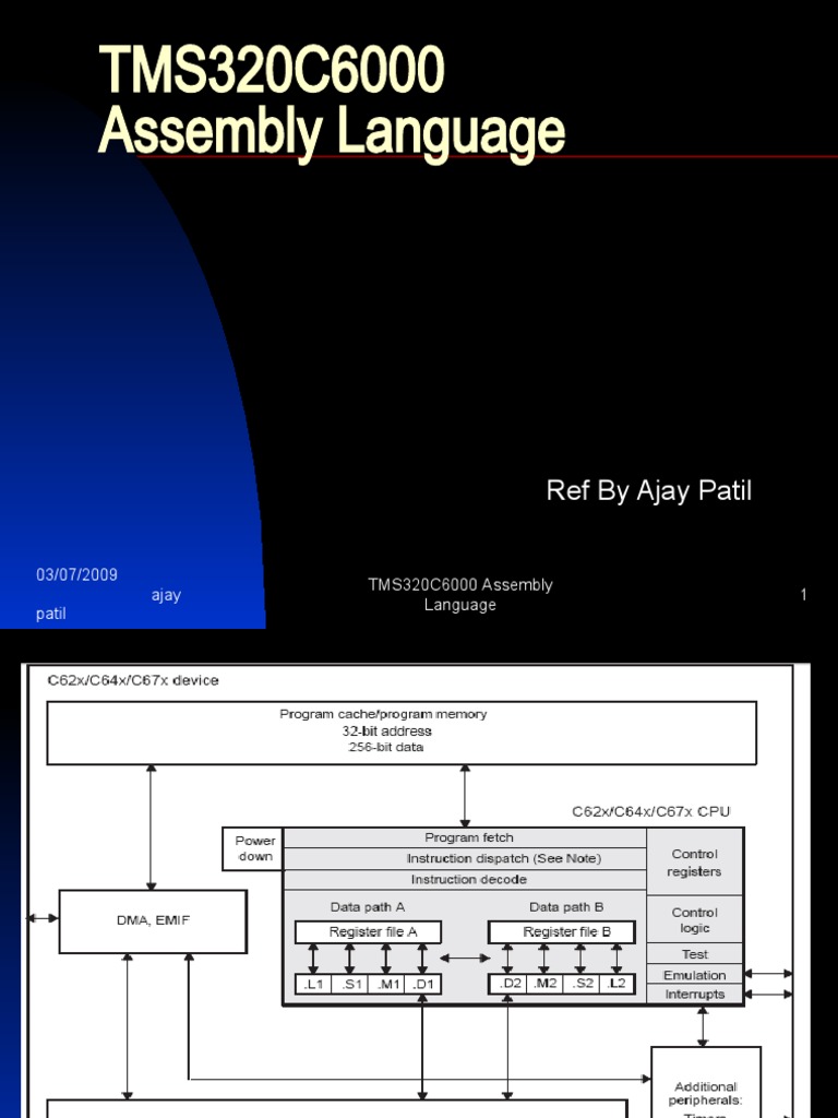TMS320C6000 Assembly Language - 250810 | PDF | Pointer (Computer Programming) | 64 Bit Computing
