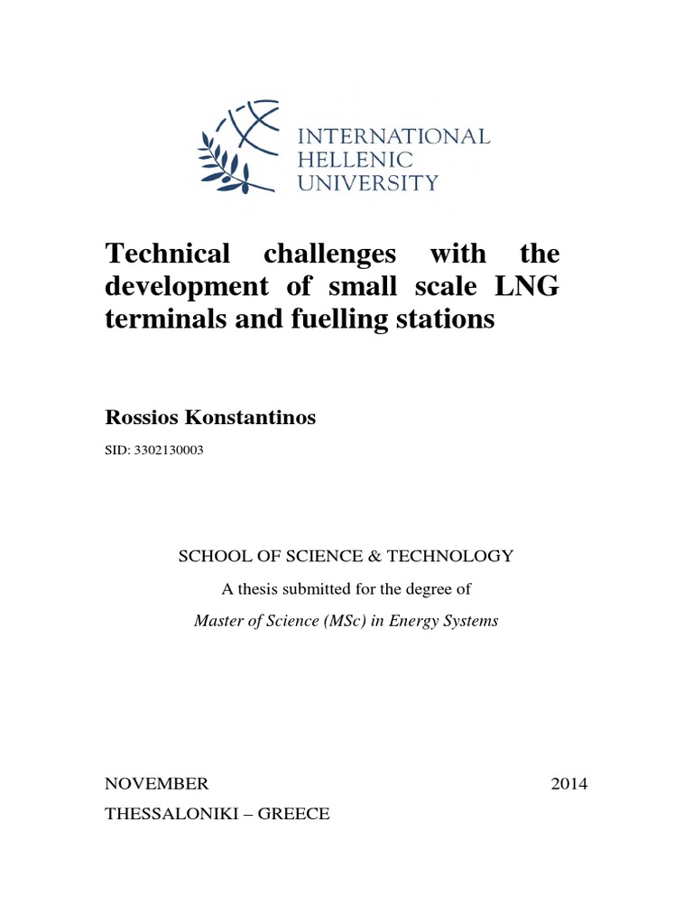 Technical Challenges With The Small Scale LNG Terminals | PDF | Natural ...