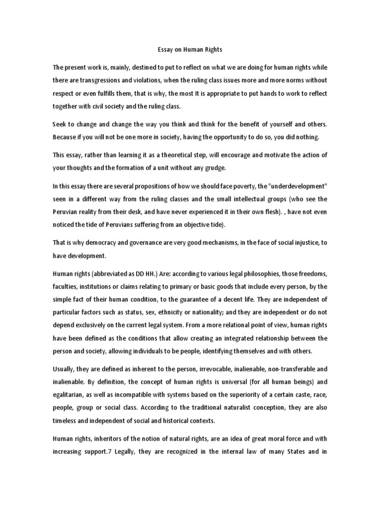 Reflections on Human Rights Issues | PDF | Natural And Legal Rights ...