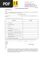 LIC SURRENDER FORM No.5074 ORIGINAL | PDF | Insurance | Life Insurance