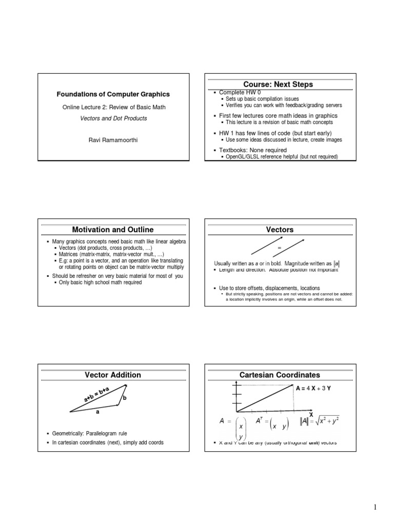 JHKKL | PDF | Euclidean Vector | Matrix (Mathematics)