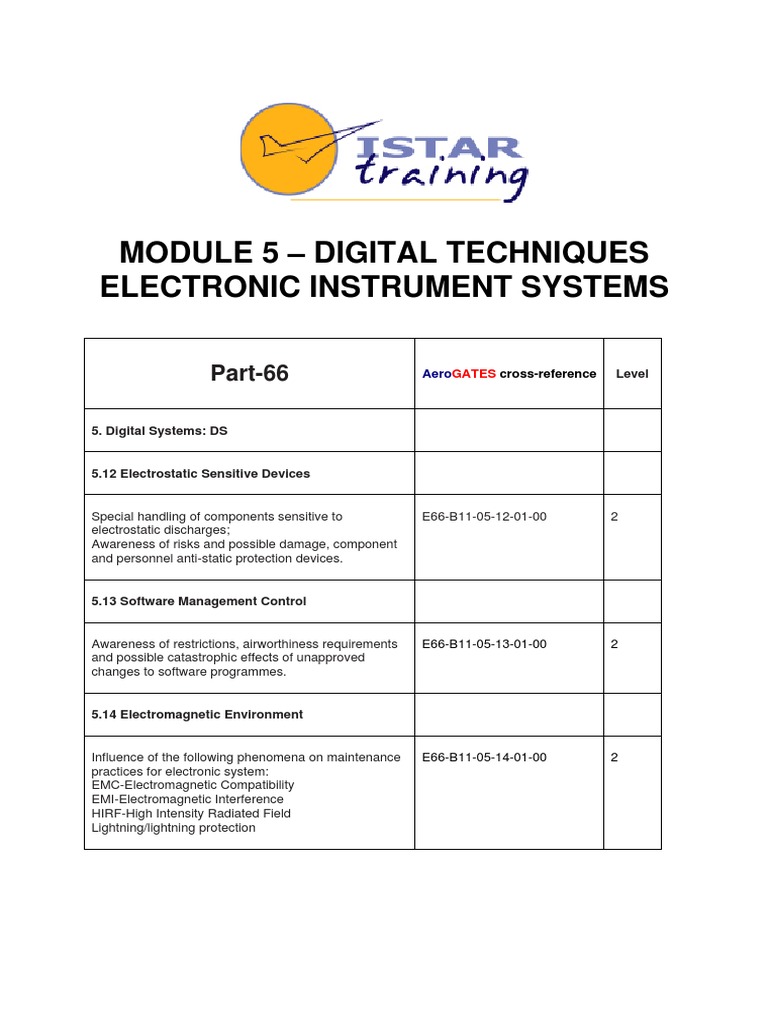 E66 B11 05 Digital Systems | PDF