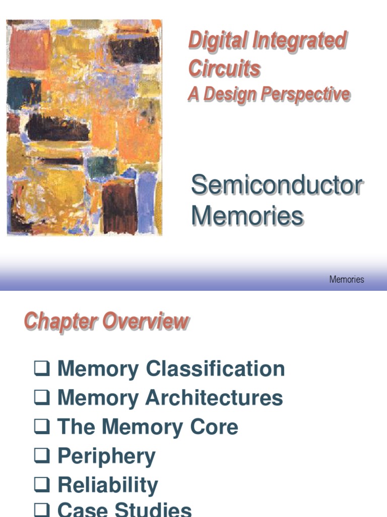 Digital Integrated Circuits: A Design Perspective | PDF | Computer Memory | Dynamic Random ...