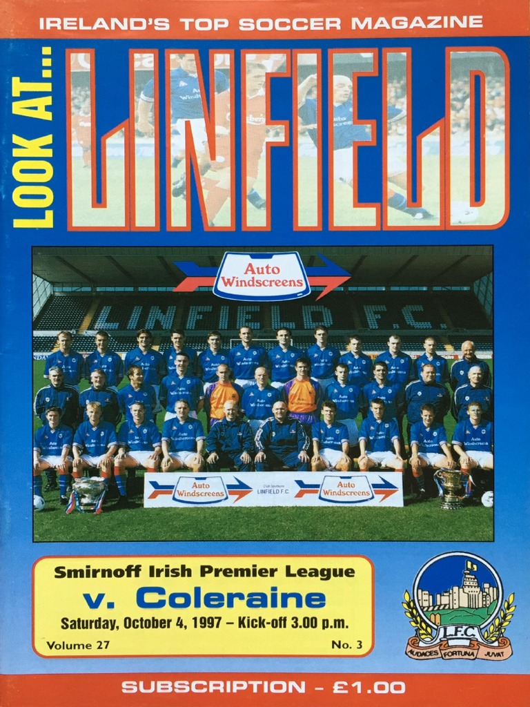 Vol 27 - Linfield V Coleraine 04.10.97 | PDF