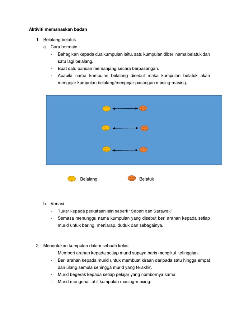 Aktiviti Memanaskan Badan | PDF