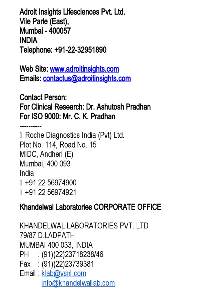 List of CRo in India | PDF | Mumbai | Economy Of India