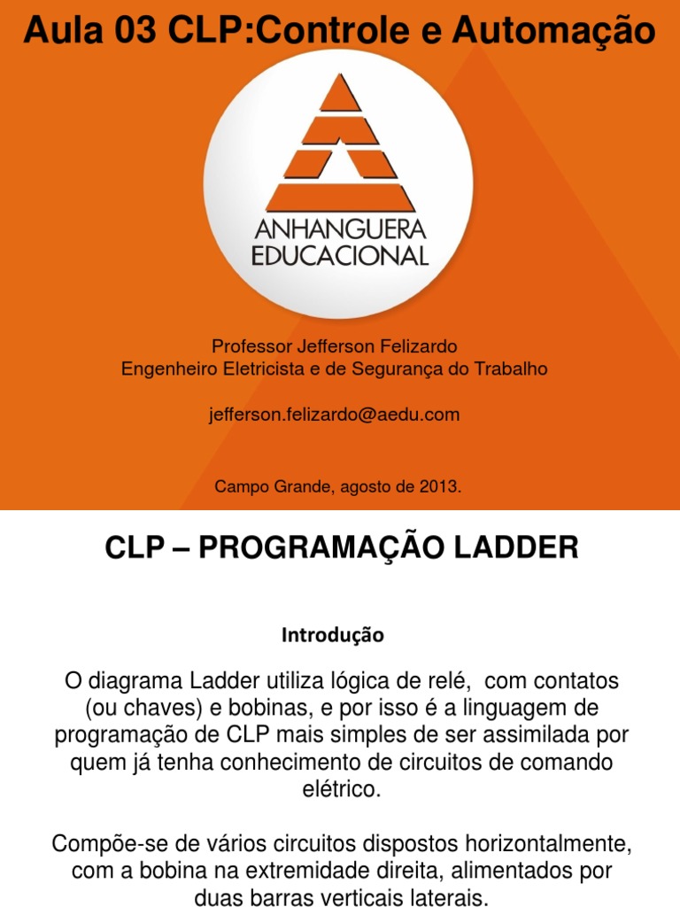 Aula Programação Ladder | PDF | Controlador lógico programável ...