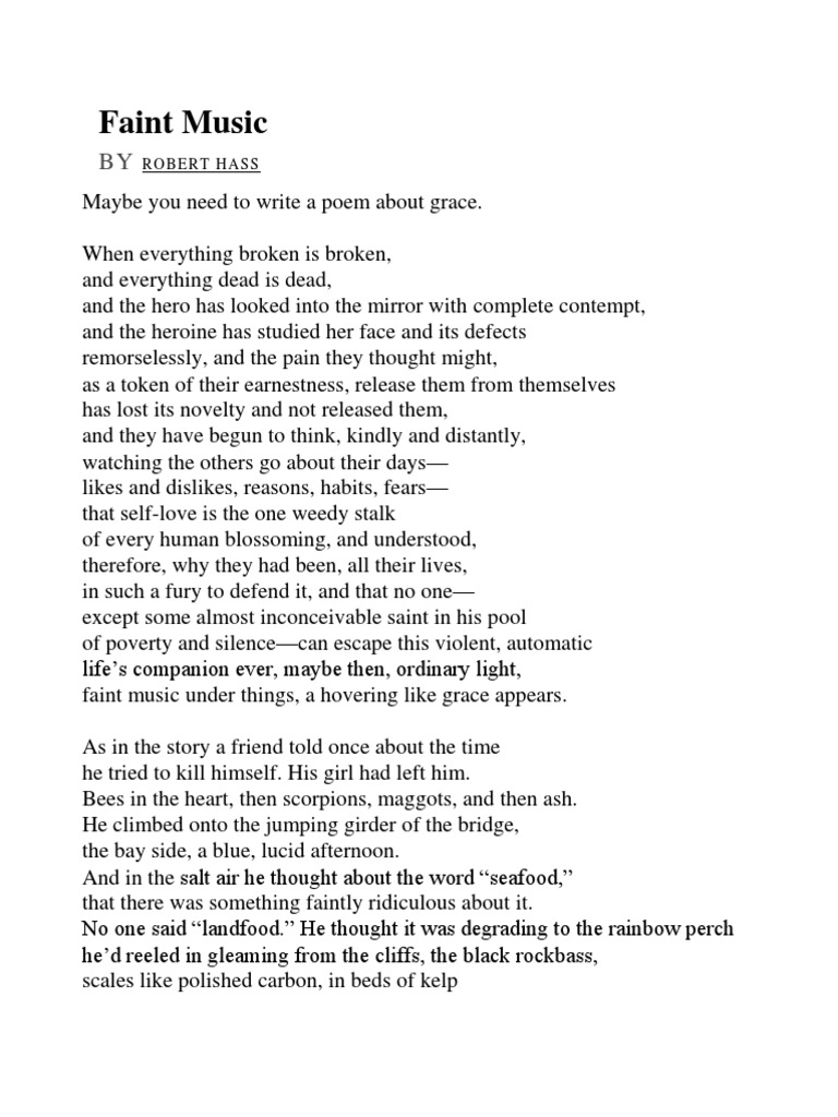 Faint Music of Grace | PDF