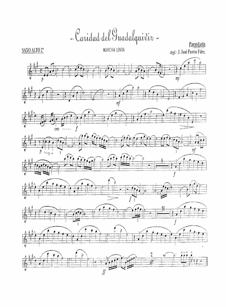 Caridad Del Guadalquivir - Saxo Alto Mib 2 | PDF
