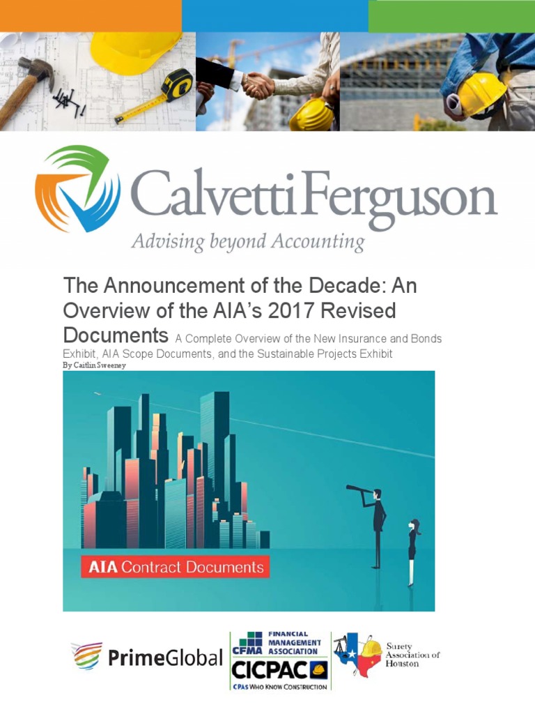 An Overview of The AIA's 2017 Revised Documents | PDF | Architect ...