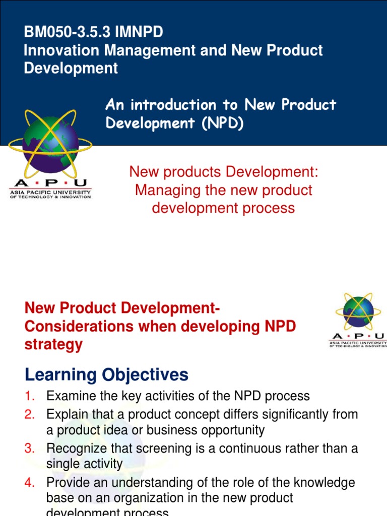 Lecture 6 - Managing New Product Development Team | PDF | New Product ...