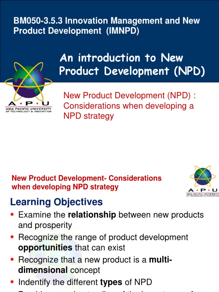 Lecture 4 - Considerations When Developing A NPD Strategy | PDF | New ...