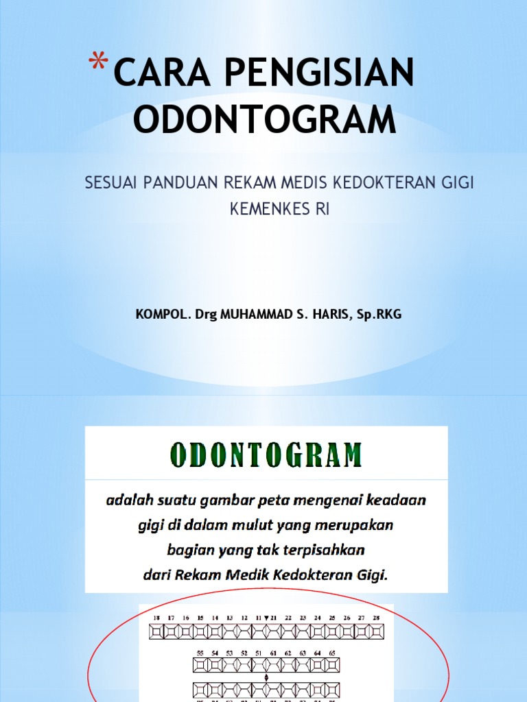 Odontogram 2015 | PDF