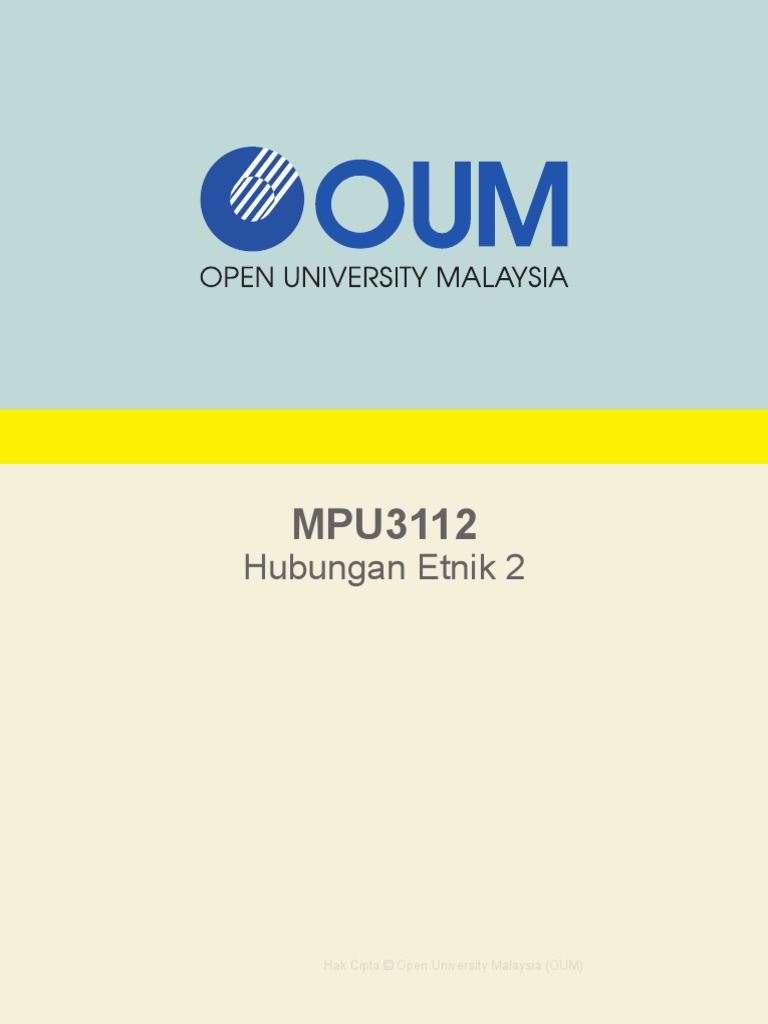 MPU3112 Hubungan Etnik 2 - Cdec17 (Bookmark) | PDF