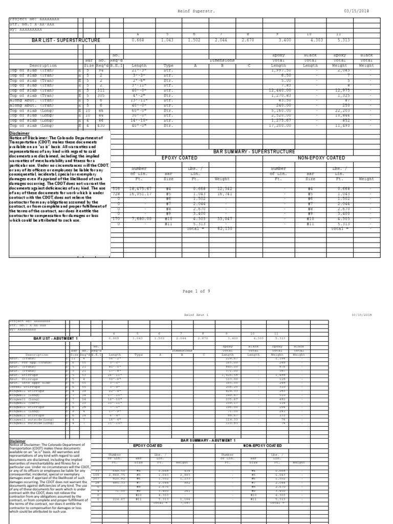 Bar List - Superstructure | PDF | Damages | Private Law