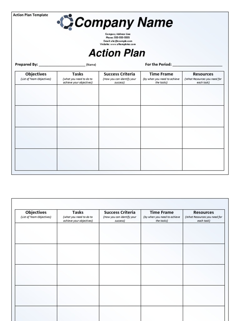 Action Plan Template | PDF