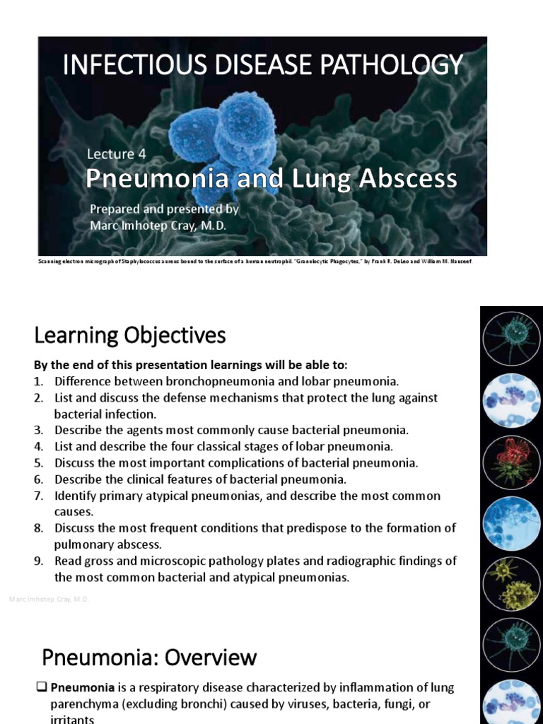 Pneumonia and Lung Abscess | PDF | Pneumonia | Infection