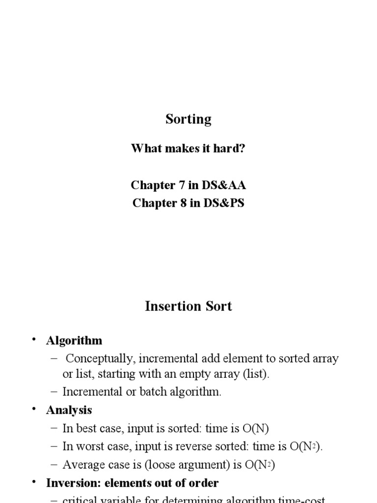 Comprehensive Guide to Sorting Algorithms | PDF | Computing | Theoretical Computer Science