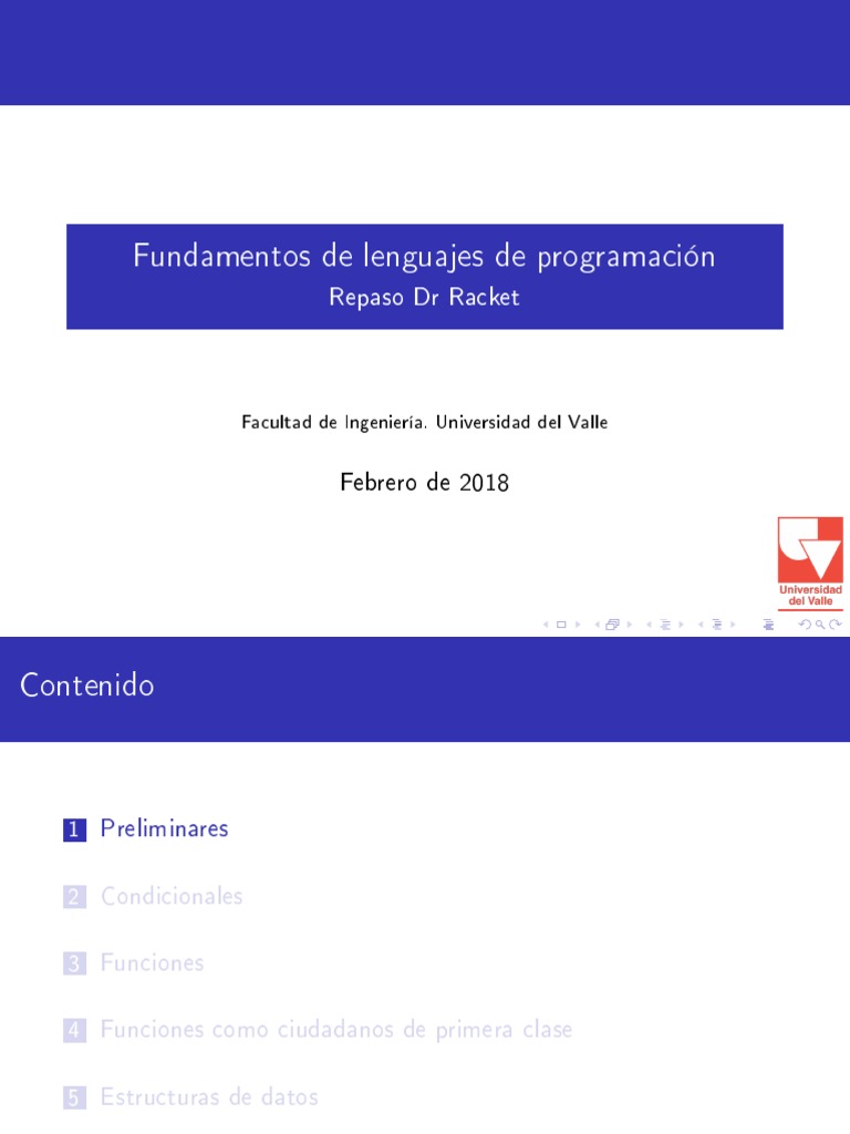 Repaso Racket | PDF | Comillas | Lenguaje de programación