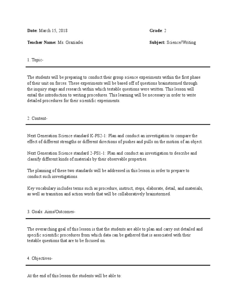 Educ 513 Procedure Lesson 1 | PDF | Individualized Education Program ...
