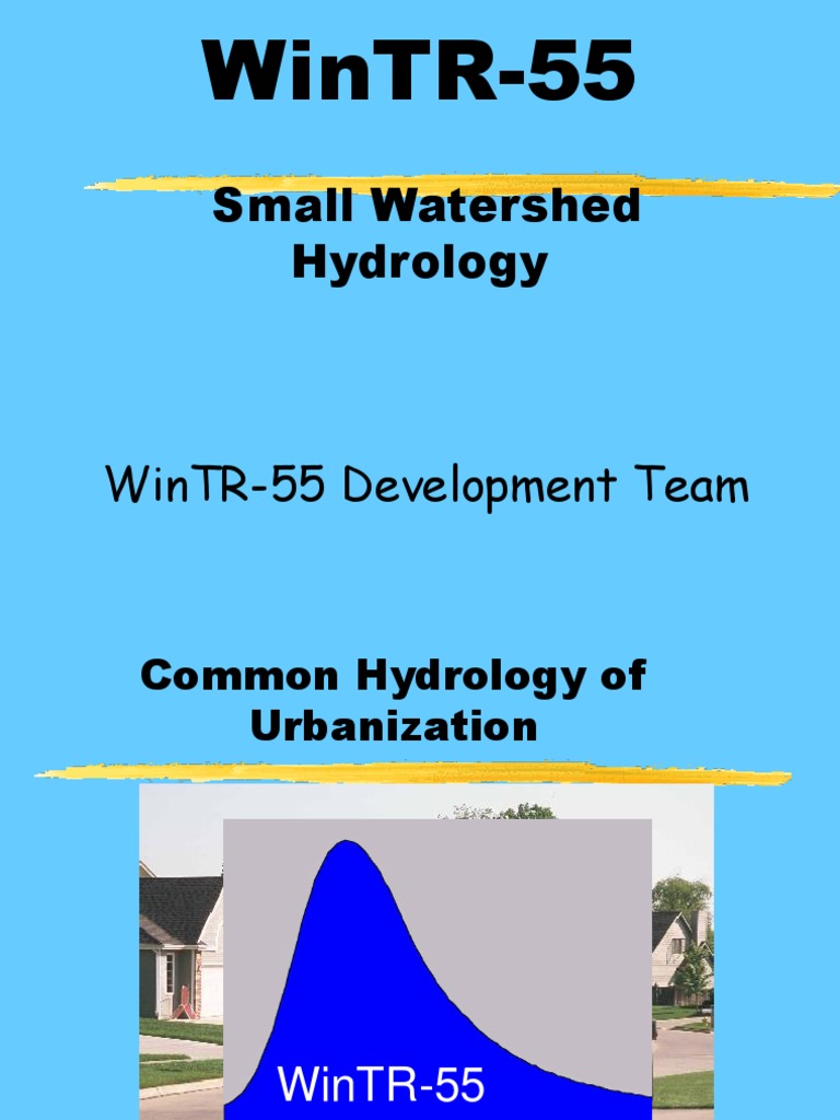 Small Watershed Hydrology: Wintr-55 Development Team | PDF | Hydrology ...