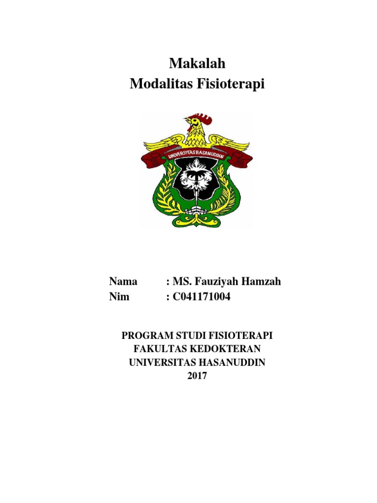 Makalah Modalitas Fisioterapi | PDF