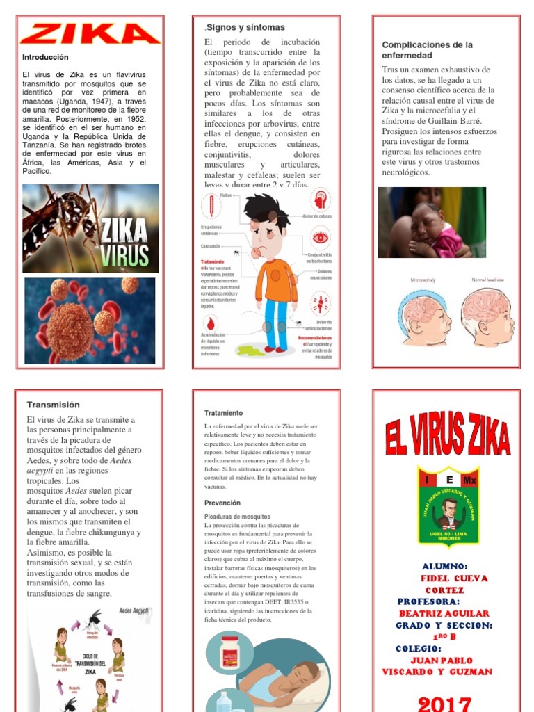 Triptico Zika | PDF | Fiebre del zika | Virus Zika Triptico Zika | PDF | Fiebre del zika | Virus Zika