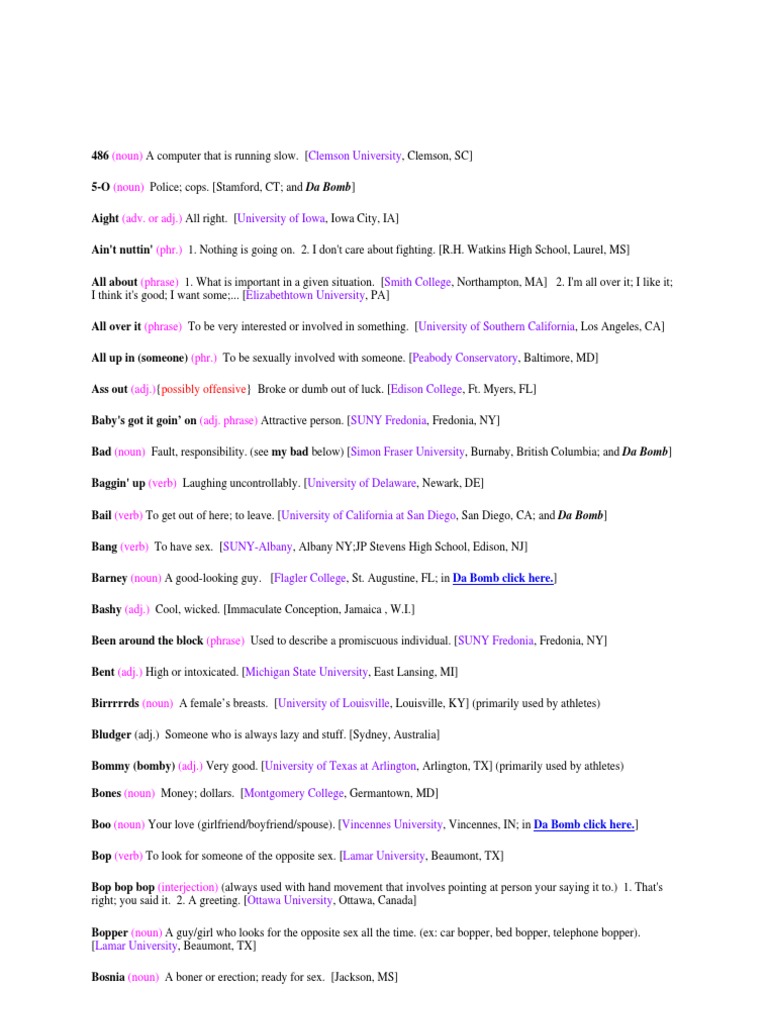 (Noun) : Possibly Offensive | PDF | Adjective