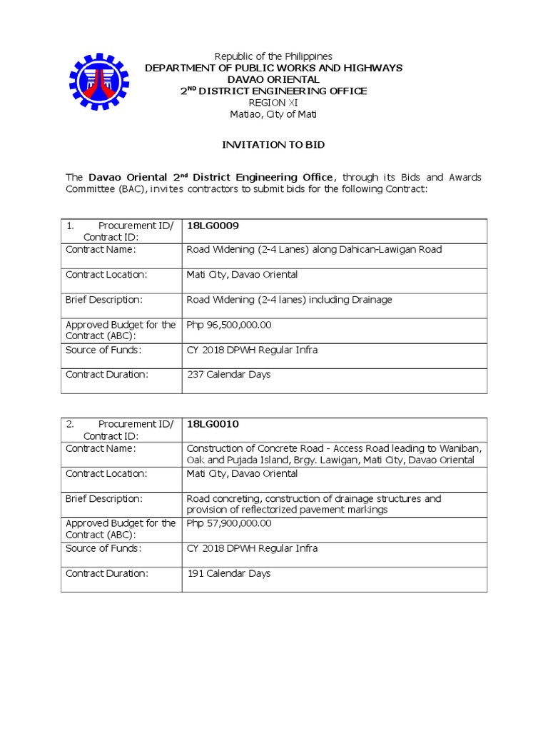 ITB New Form 18LG0009-0019 | PDF | Road | Government