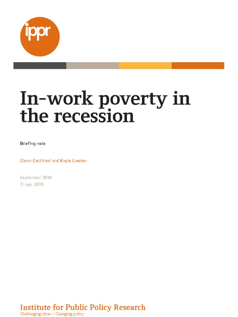 In-Work Poverty in The Recession - Briefing Paper | PDF | Working Poor ...