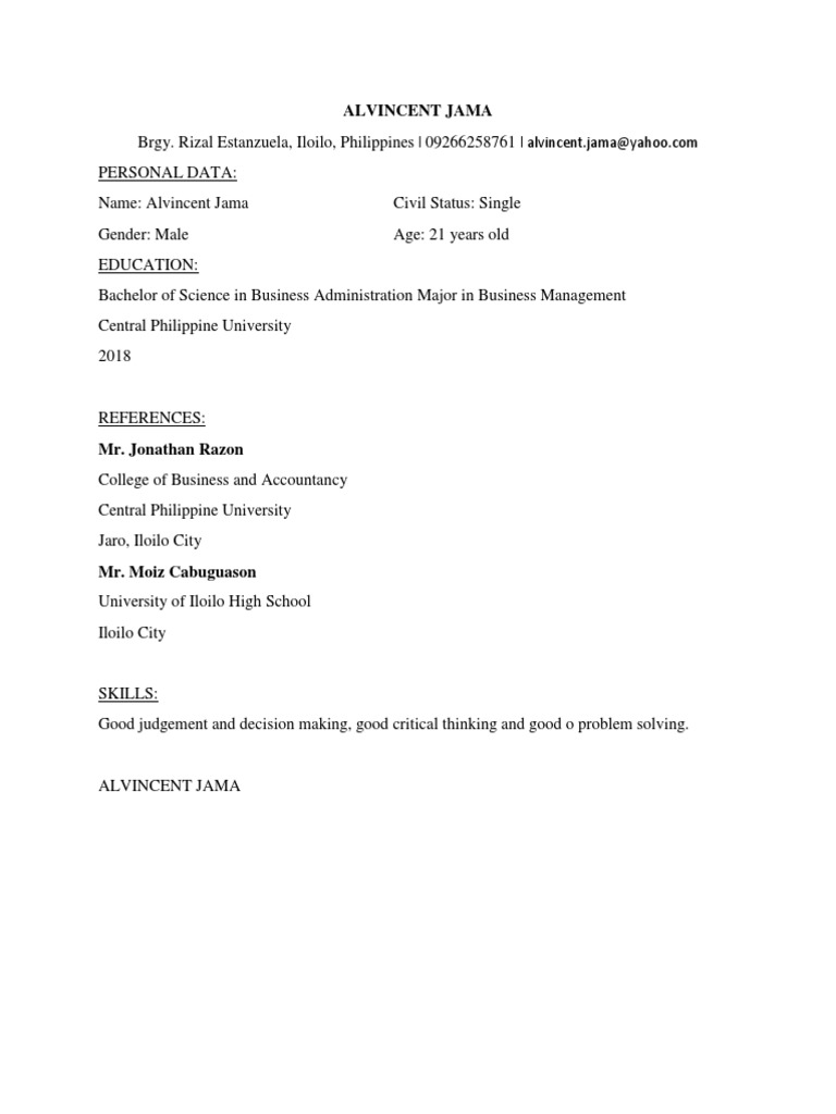 Alvincent Jama | PDF