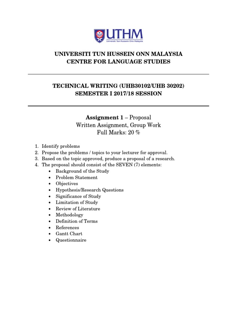 Universiti Tun Hussein Onn Malaysia Centre For Language Studies | PDF
