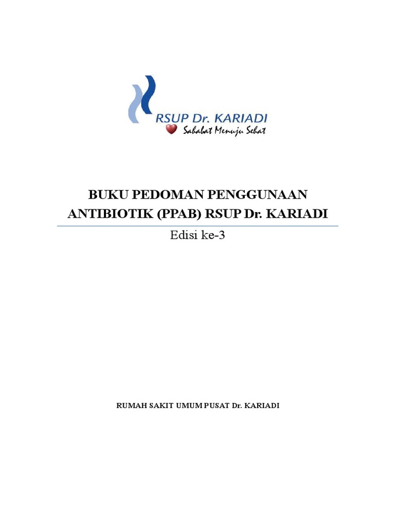 Pedoman Penggunaan Antibiotik RSDK 2015 Final | PDF