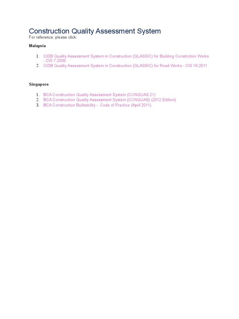 Construction Quality Assessment System | PDF