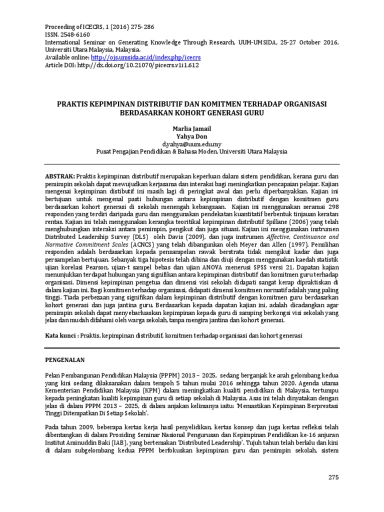 Kepimpinan Distributif PDF | PDF