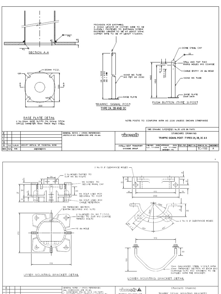 Traffic Signals - Standard Drawings Set | PDF