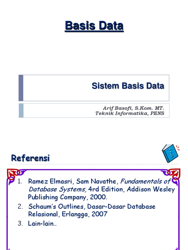 Minggu-01 (Konsep Dasar Database) | PDF