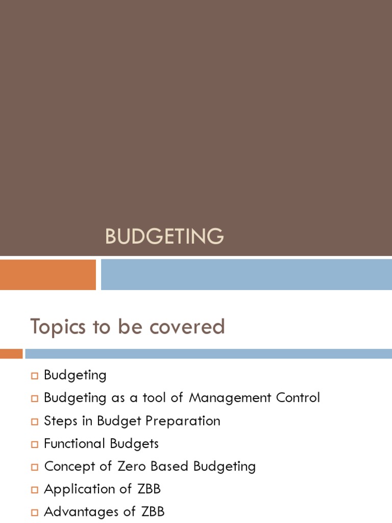 Budgeting | PDF | Budget | Management Accounting