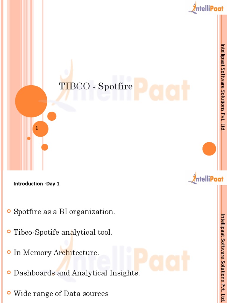 TIBCO - Spotfire | PDF | Chart | Information Technology Management