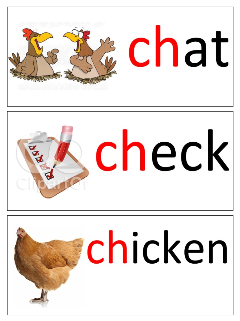 CH Word Cards | PDF