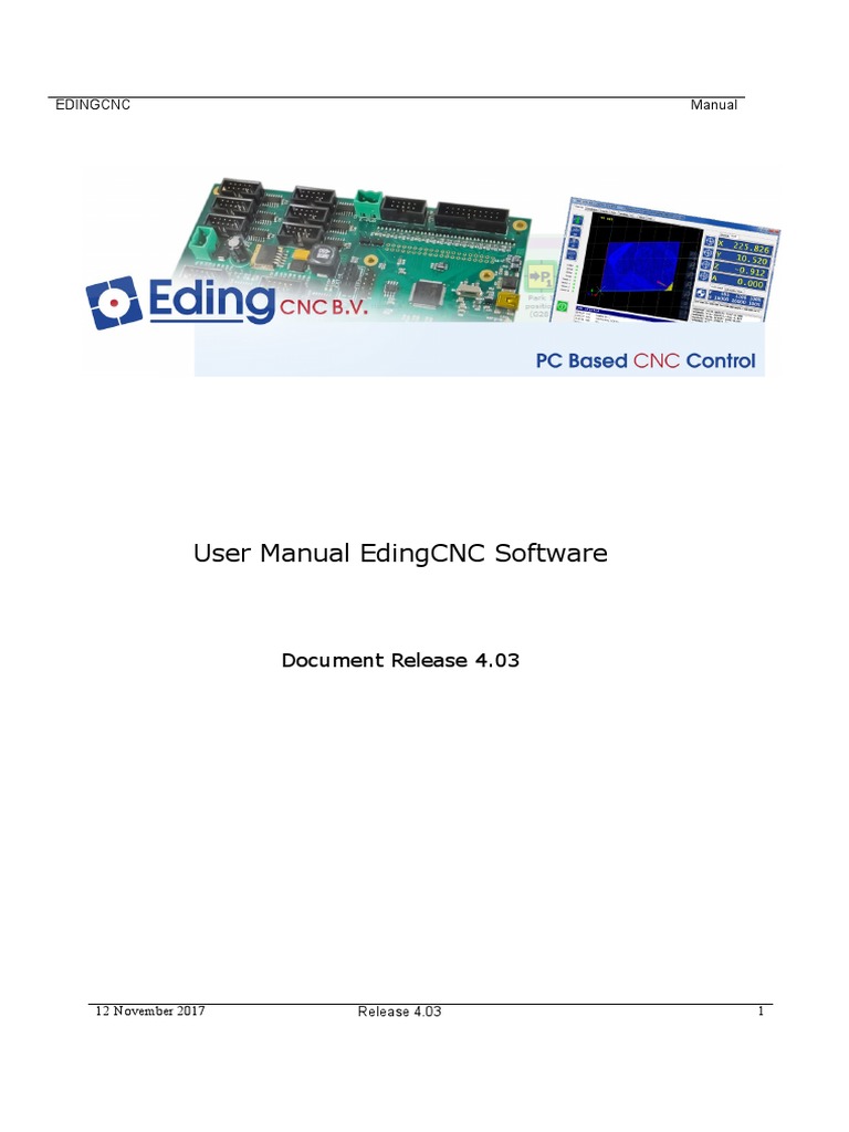 Edingcnc Manual v4.03 PDF | PDF | Windows Registry | Windows 10