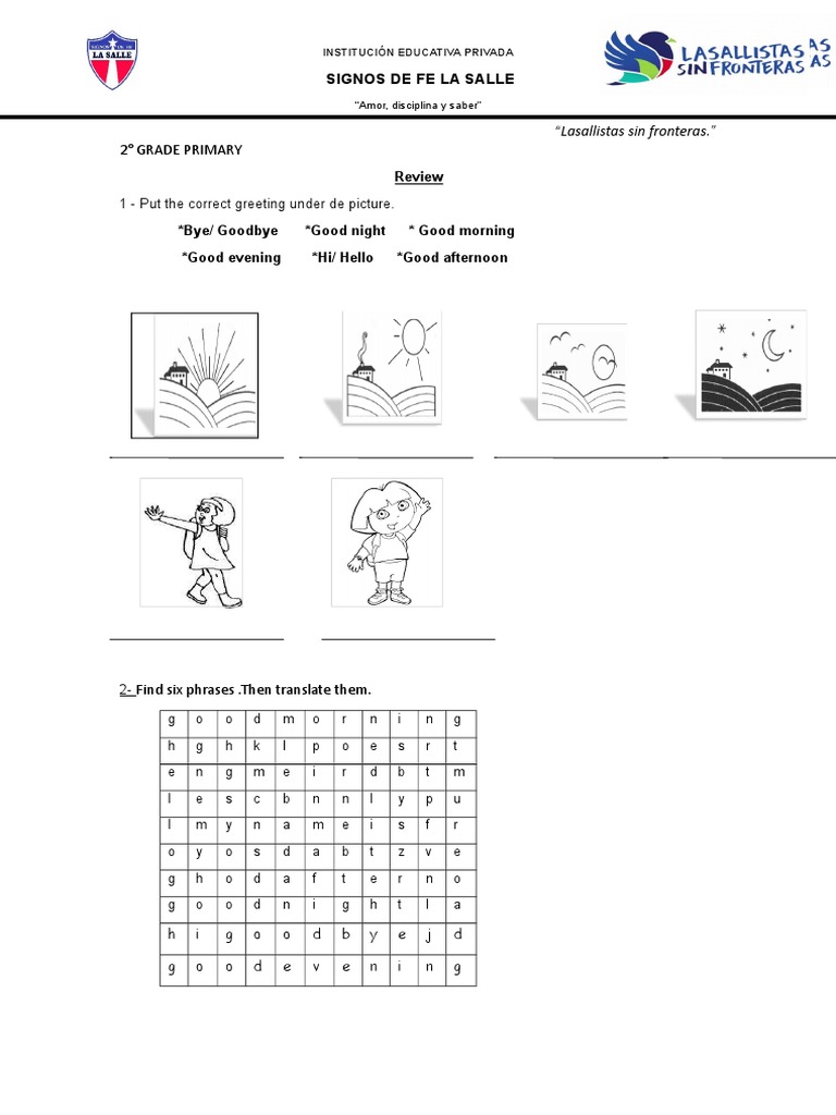 2 Grade Primary Review Pdf Language Arts Discipline