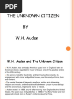 THE UNKNOWN CITIZEN Summary | PDF